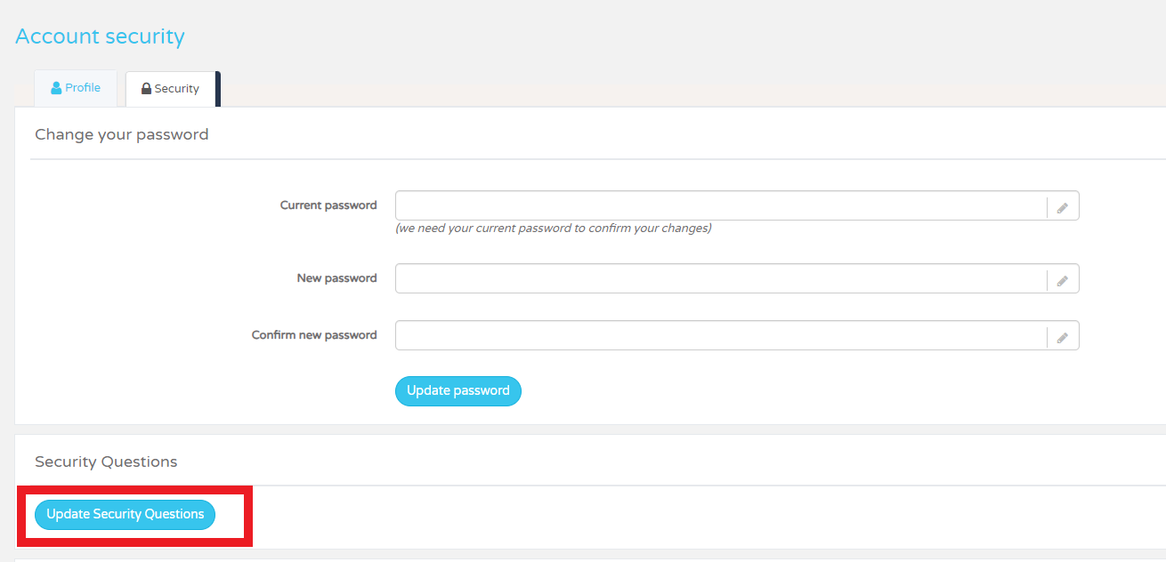 How to update your security answers – Kopo Kopo Support