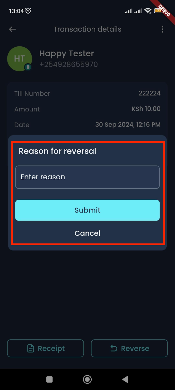 How to reverse a transaction - Mobile app guide – Kopo Kopo Support